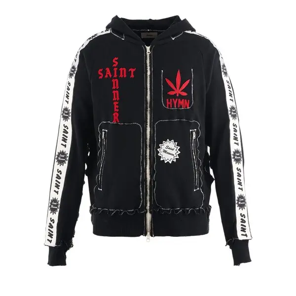 SAINT MXXXXXX X A Love Movement Zip Hoodie - Black