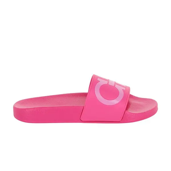 FERRAGAMO Dual Gancini Slides - Pink