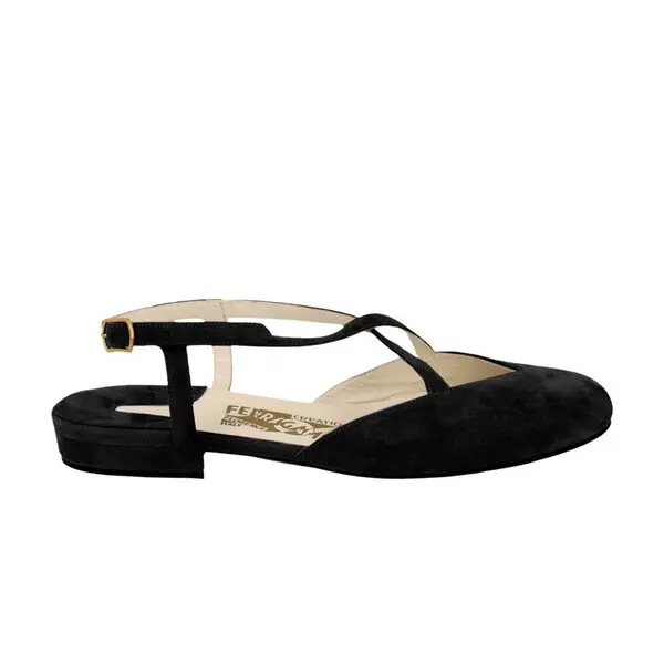 FERRAGAMO Wmns Oxalia Flat - Black