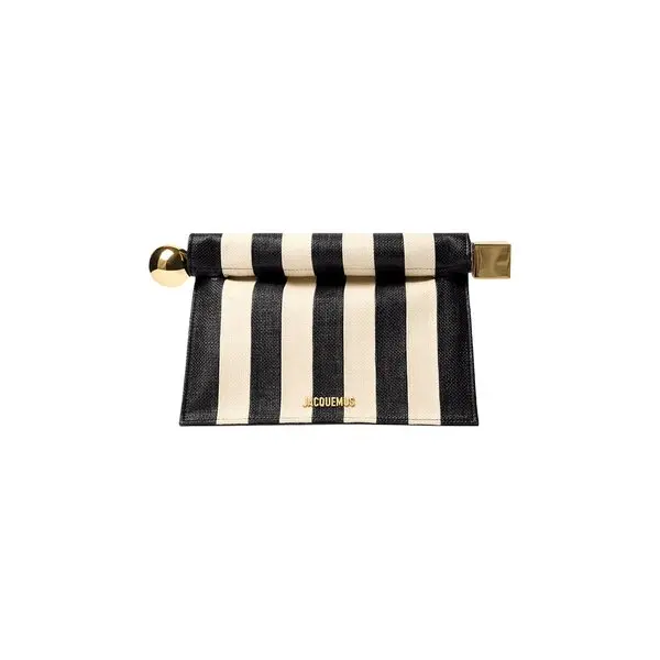 Jacquemus La Pochette Rond Carre 'natural/black - Tan