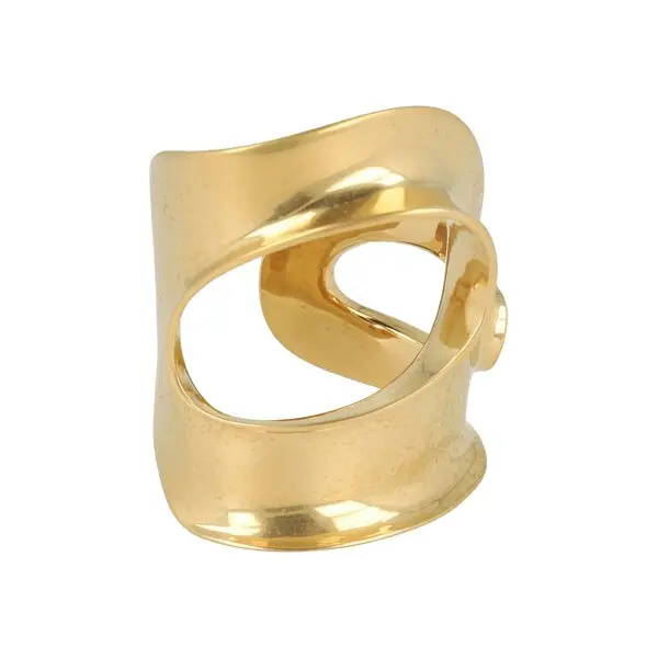 FERRAGAMO Small Sculptural Cutout Bracelet - Gold