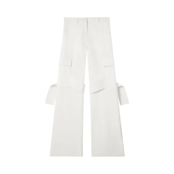 COURREGES Utility Chaps Cotton Trousers 'heritage - White