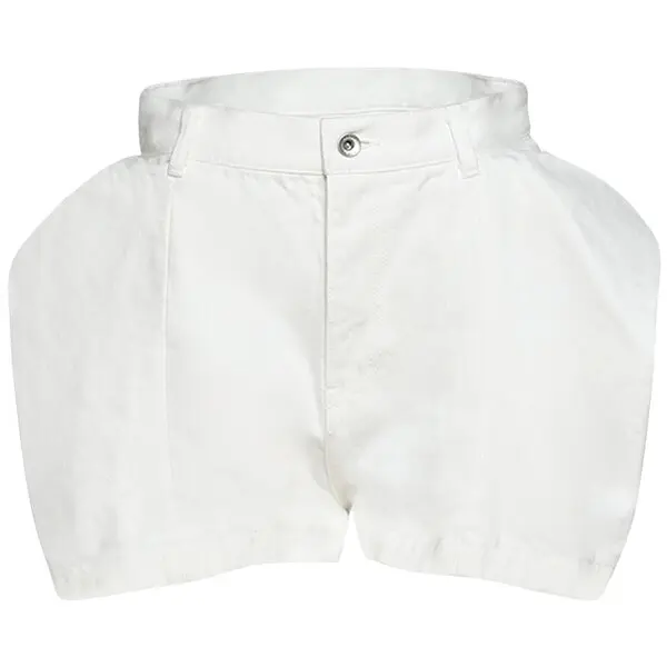 Sacai Denim Shorts - White
