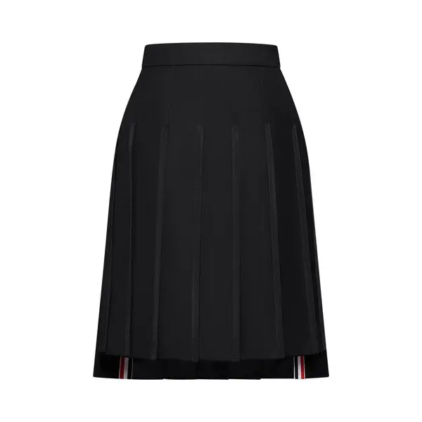 Thom Browne Super 120’s Twill Pleated Skirt - Black