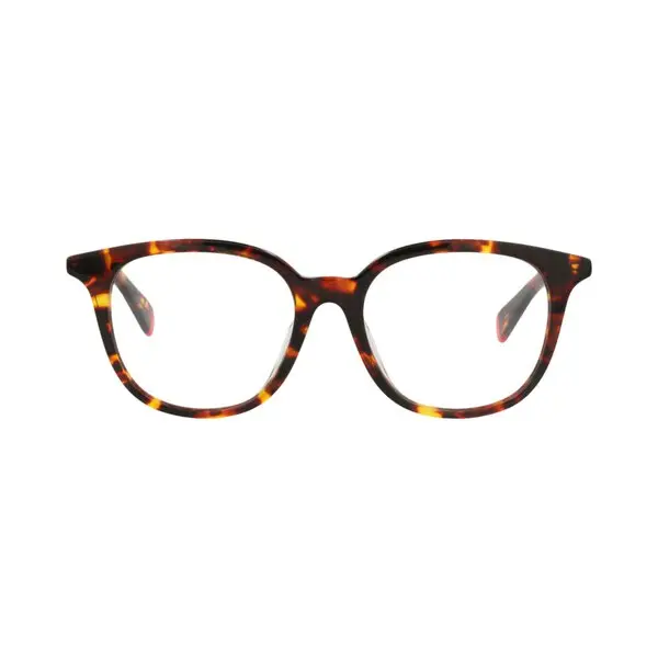 Kenzo Round-frame Acetate Optical Frames 'havana/transparent