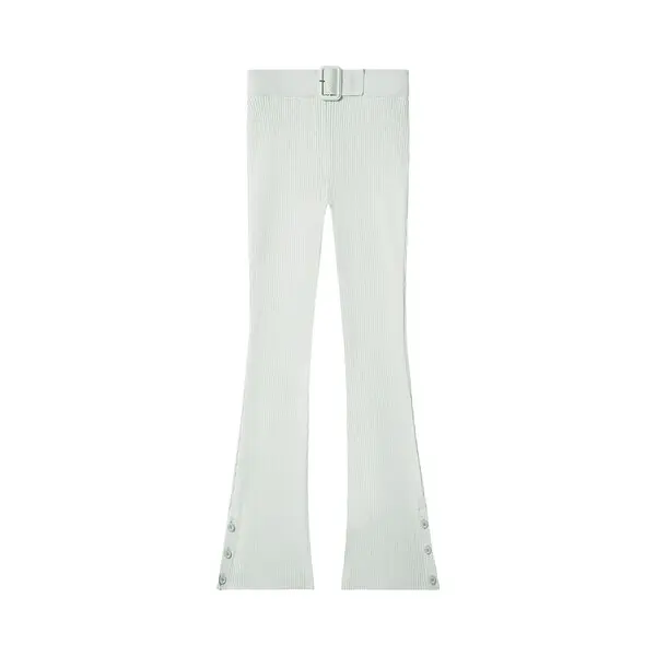 COURREGES Capri Rib Knit Pants 'light Mint - Green