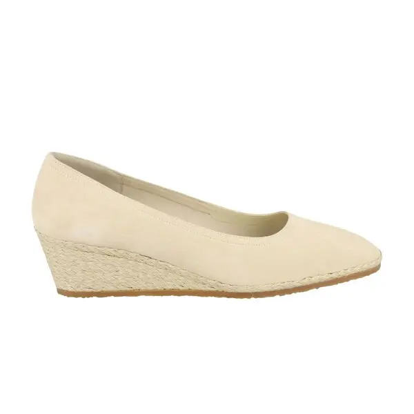 FERRAGAMO Campy Espadrille Wedge - White