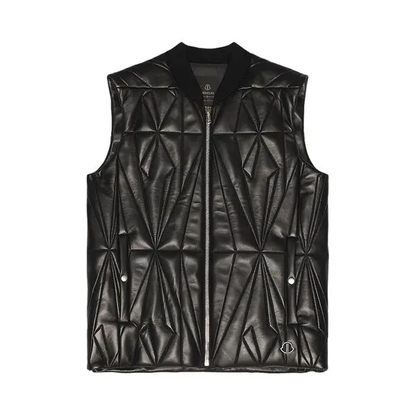 Rick Owens X Moncler Woven Geocamo Flight Jacket - Black