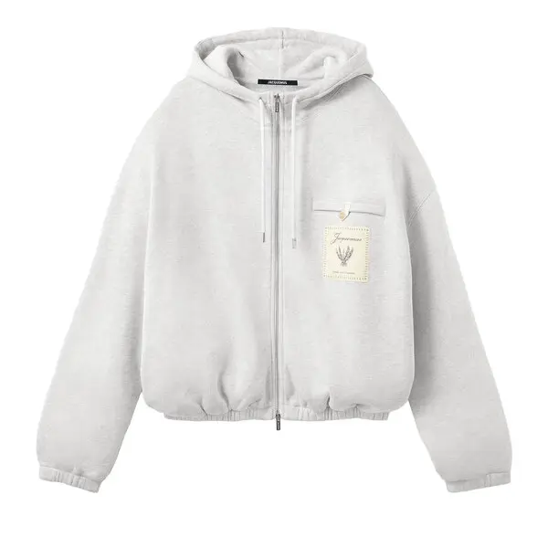 Jacquemus Le Hoodie Torneo 'rosemary Label - Grey