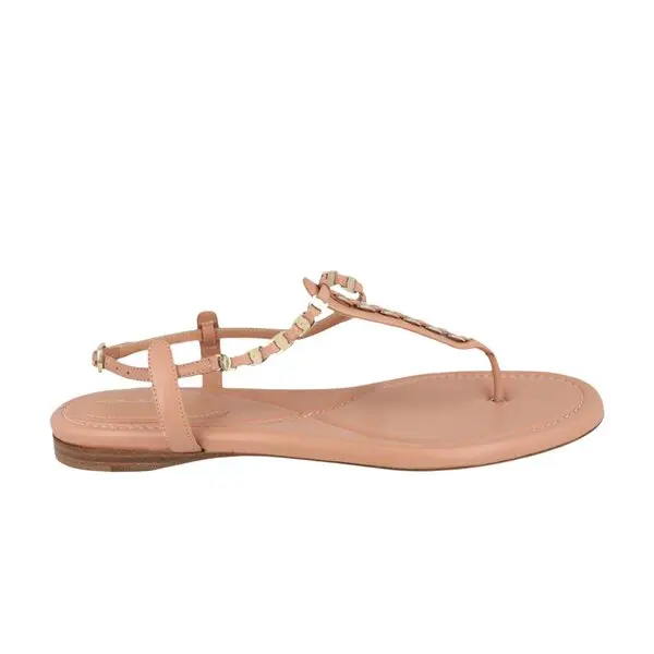 FERRAGAMO Wmns Tahiti Chain T-strap Sandal - Pink