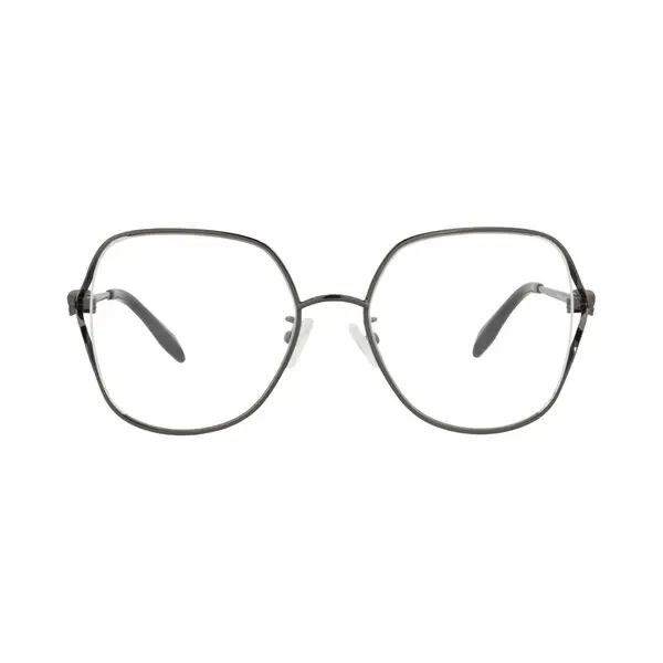 Alexander McQueen Square-frame Metal Optical Frames - Silver