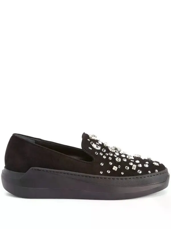 GIUSEPPE ZANOTTI Afelia Crystal-embellished Loafers
