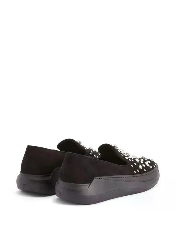 GIUSEPPE ZANOTTI Afelia Crystal-embellished Loafers