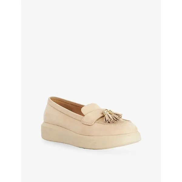 DUNE Glissade Suede Loafers