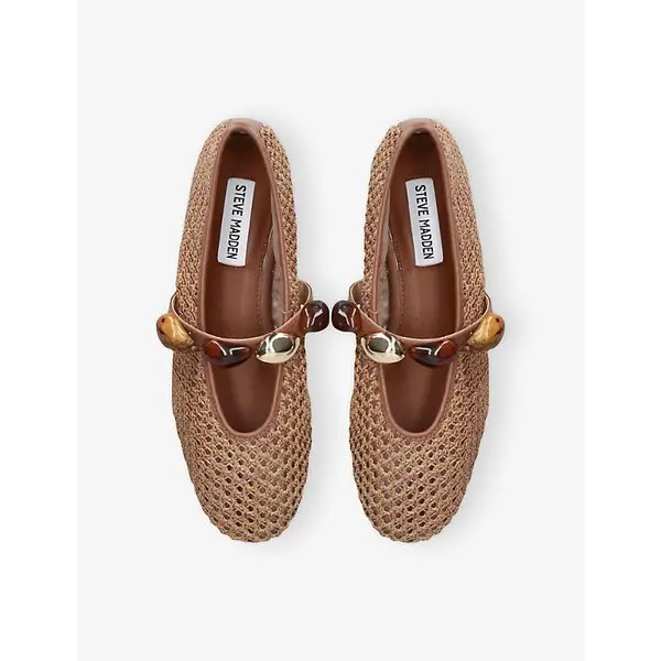 Steve Madden Poppin Raffia Ballet Flats