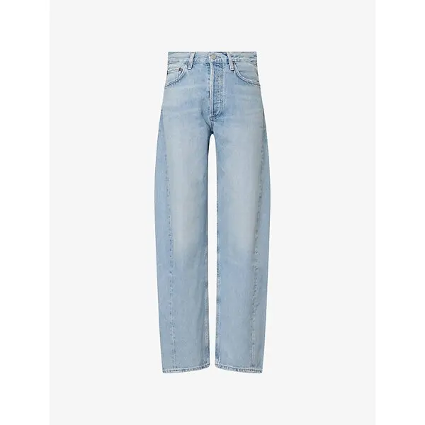 AGOLDE Luna Curved-leg Denim Jeans - Addition