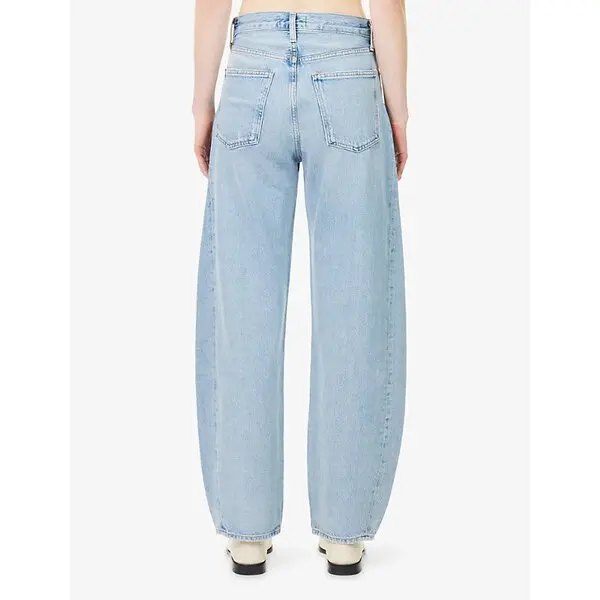 AGOLDE Luna Curved-leg Denim Jeans - Addition