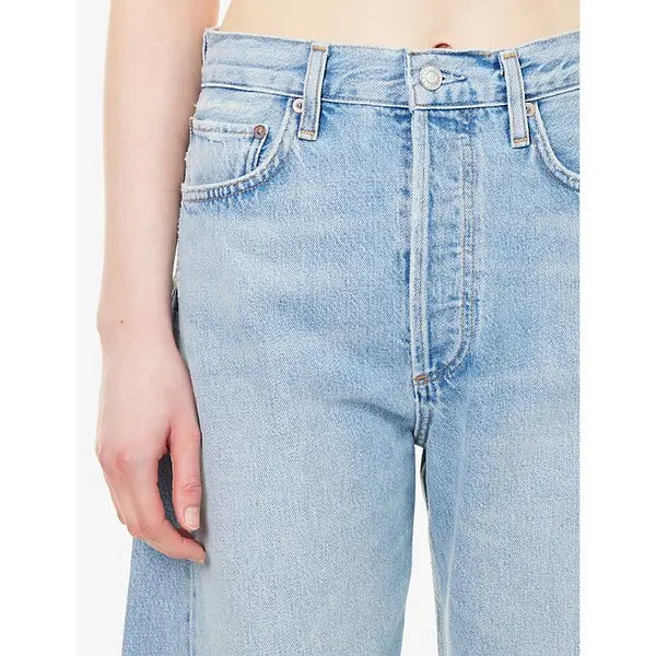 AGOLDE Luna Curved-leg Denim Jeans - Addition