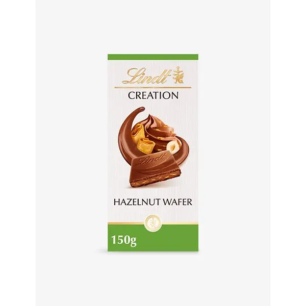 LINDT Creation Dessert Hazelnut Wafer Chocolate Bar 150g - One-color