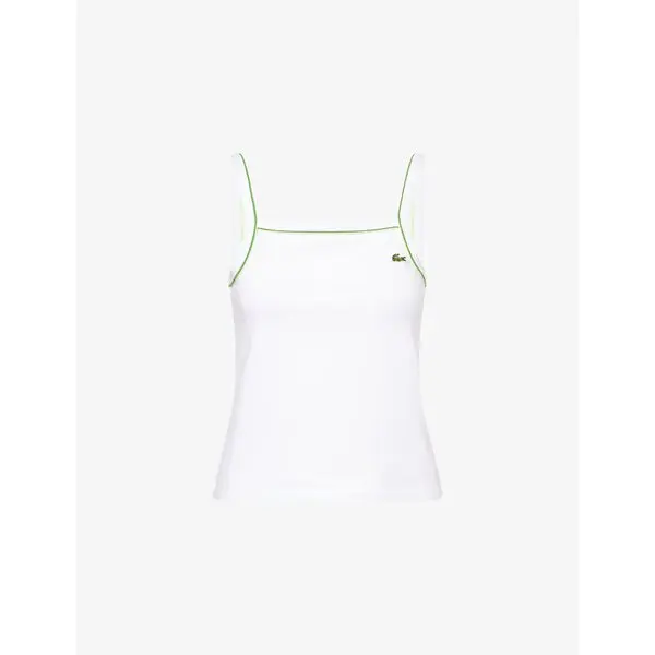 Lacoste Logo-patch Cotton-modal Jersey Tank Top