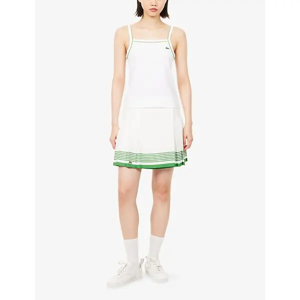 Lacoste Logo-patch Cotton-modal Jersey Tank Top
