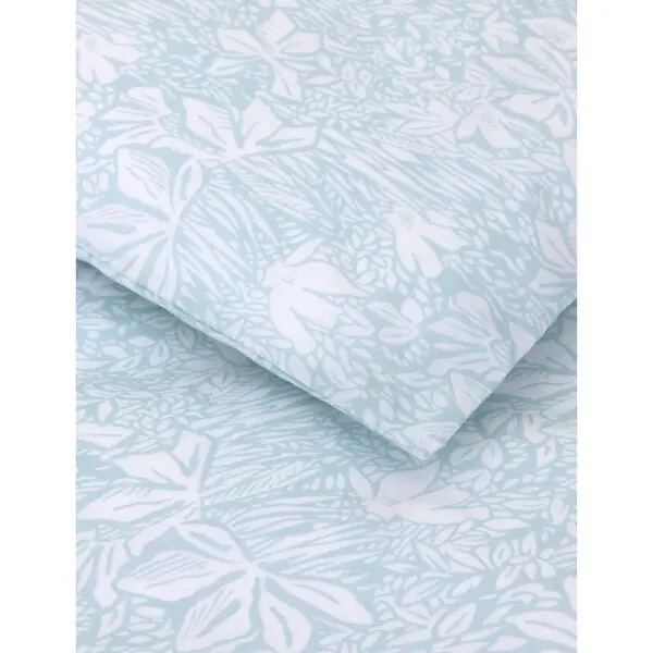 YVES DELORME Capri Cotton Duvet Cover - Aqua