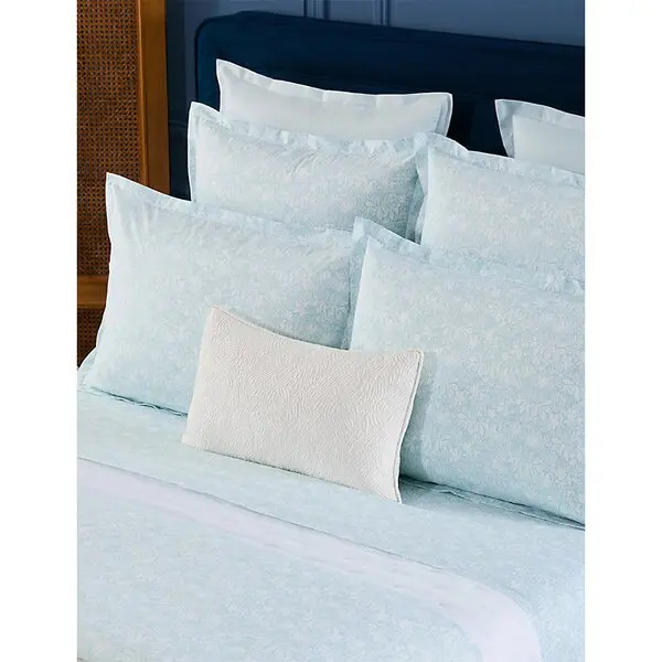 YVES DELORME Capri Cotton Duvet Cover - Aqua