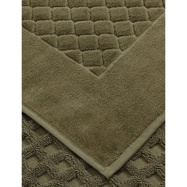 YVES DELORME Toile Cotton Bath Towel - Kaki