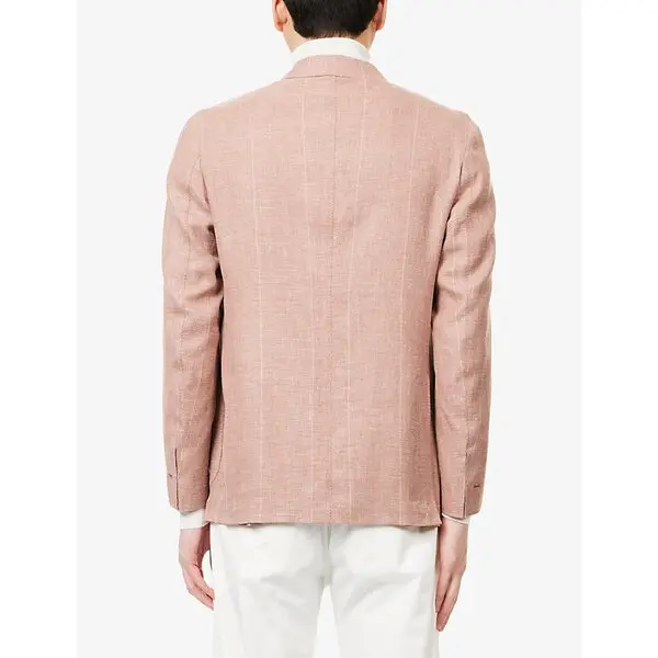 Eleventy Peak-lapel Patch-pocket Woven Jacket
