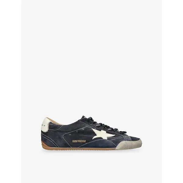 GOLDEN GOOSE True Star 51134 Suede Trainers - Navy