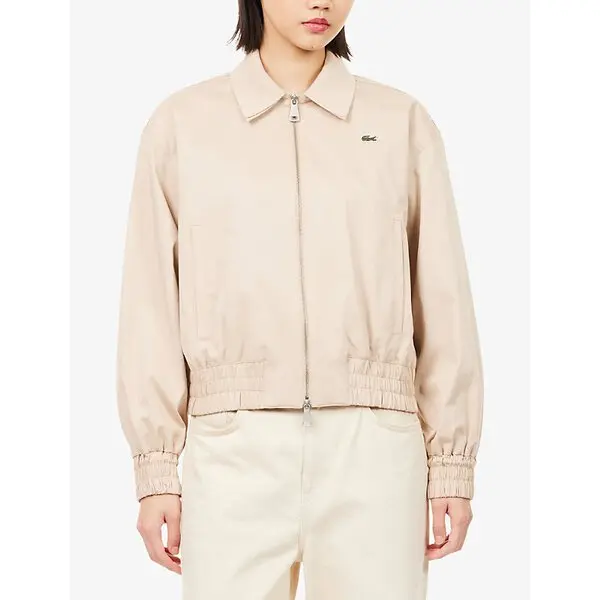 Lacoste Logo-patch Cotton Blouson Jacket