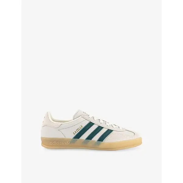 Adidas Gazelle Indoor Leather Trainers - Cream White White Co