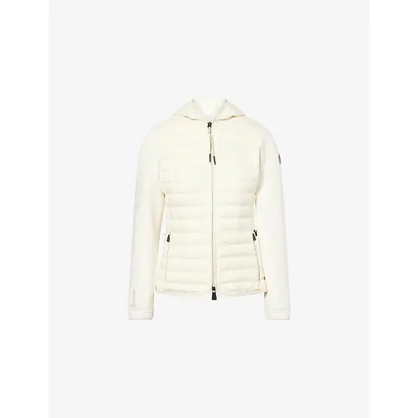 Moncler Padded Zip-up Nylon Hoody - White