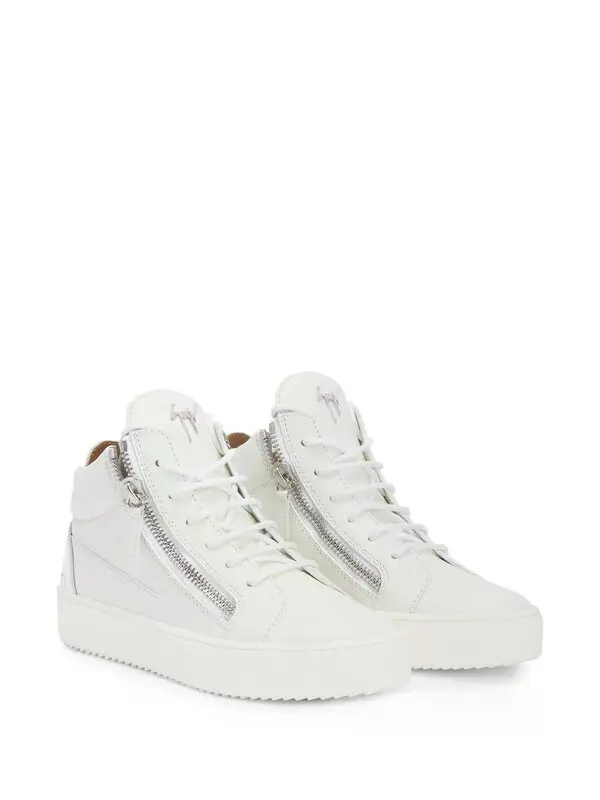 GIUSEPPE ZANOTTI Kriss Mid-top Sneakers - White