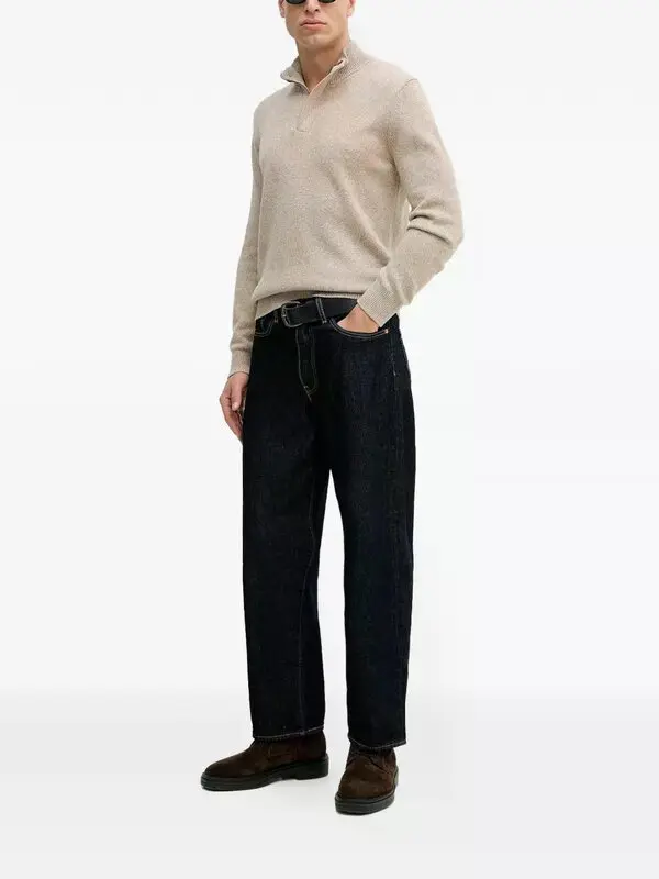 HACKETT Half-zip Funnel Neck Sweater