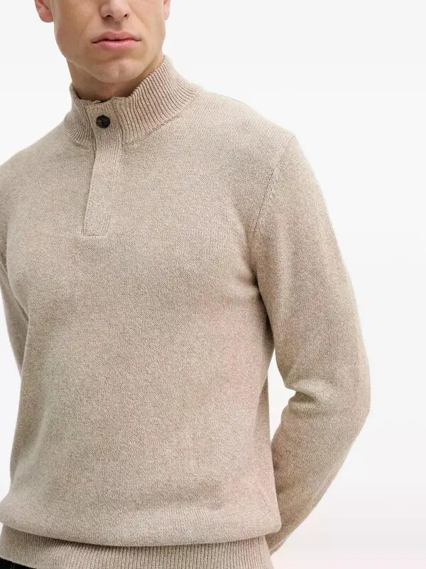 HACKETT Half-zip Funnel Neck Sweater