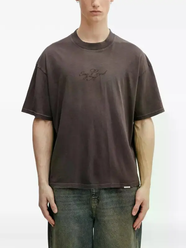 REPRESENT Logo-embroidered Short-sleeve T-shirt