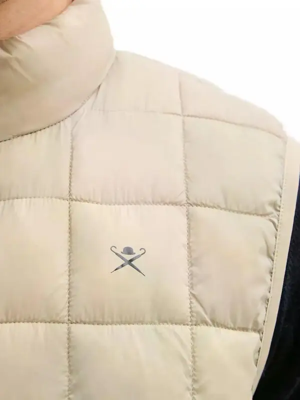 HACKETT Quilted Gilet With Logo Embroidery