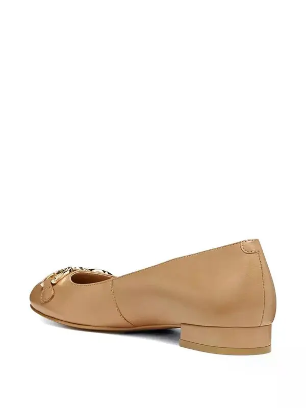 Geox Virnilisa B Buckle Ballet Flats - Neutrals