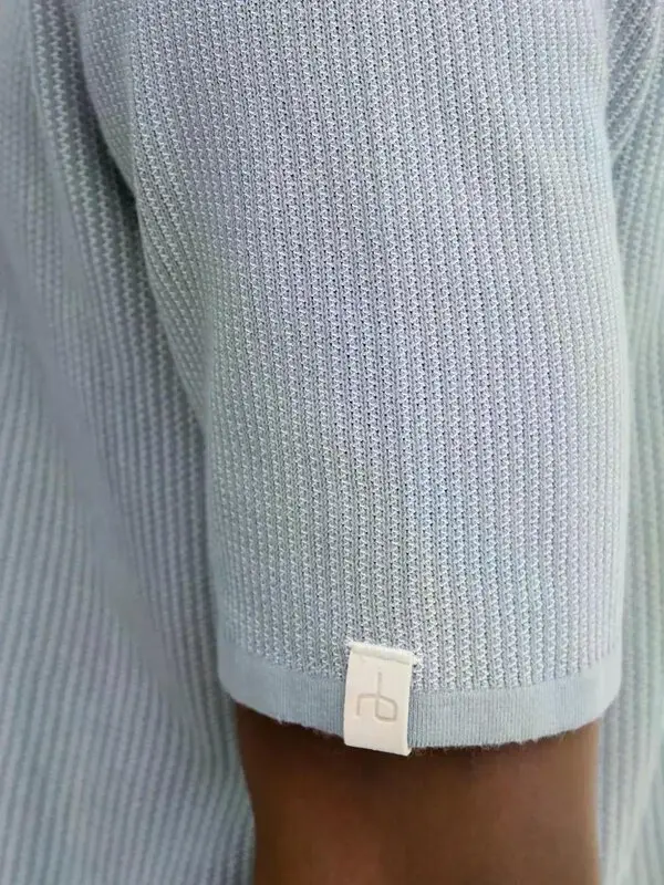 Rag & Bone Ribbed-knit Polo Shirt