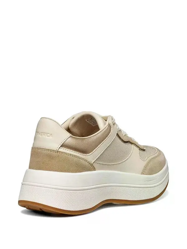 Geox Spherica Ecub-3 Metallic Paneled Sneakers