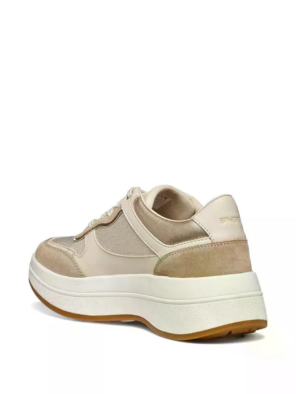Geox Spherica Ecub-3 Metallic Paneled Sneakers