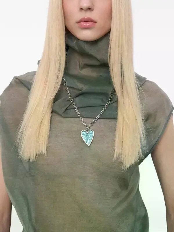 POISONED HEARTS Icy Heart Volumetric Pendant Necklace