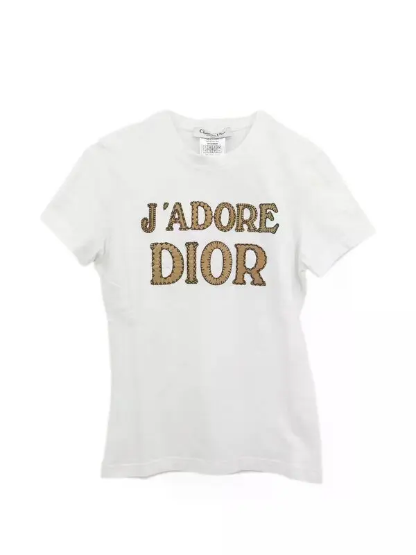 Dior 2003 Logo-appliqué T-shirt