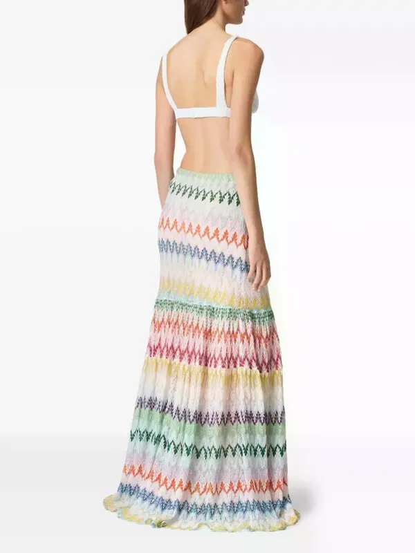 Missoni Chevron Pattern Maxi Skirt