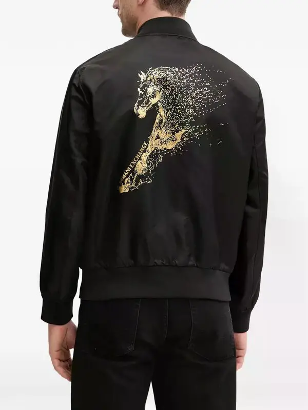 Armani Exchange Logo-print Bomber Jacket