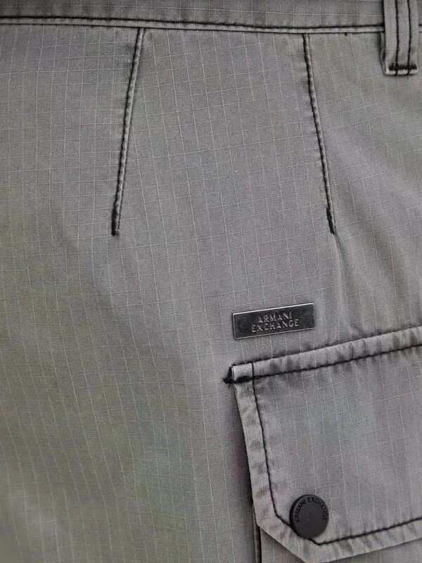 Armani Exchange Checked Cargo Shorts