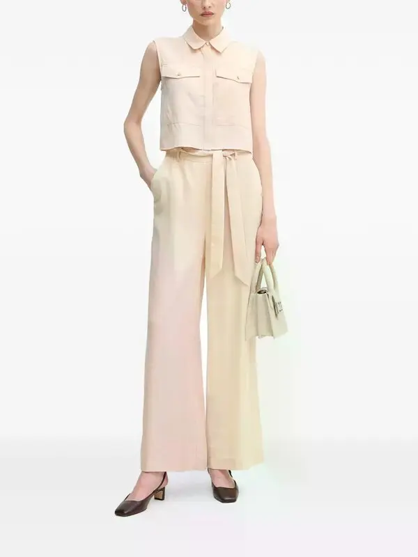 GAUDI Polo-collar Shirt With Chest-pocket - Neutrals