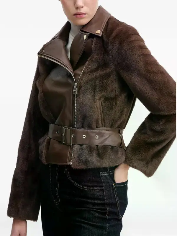 GAUDI Belted Zip-up Jacket