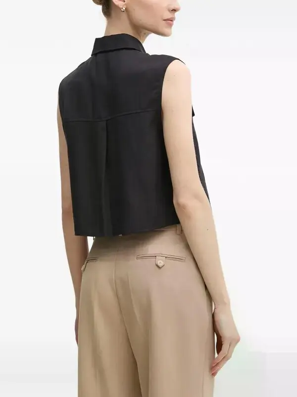 GAUDI Pocket Sleeveless Shirt - Black